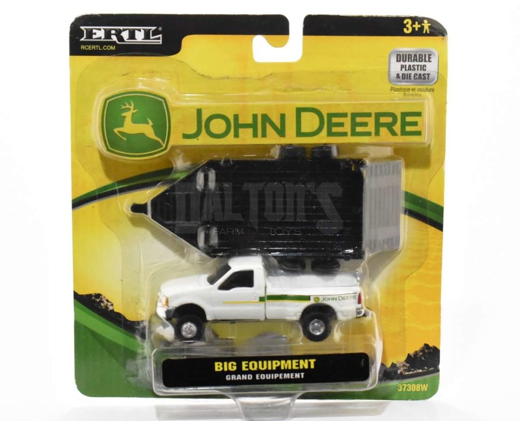 1/64 John Deere Ford Dually Pickup Truck With Flatbed Trailier - Dalton ...
