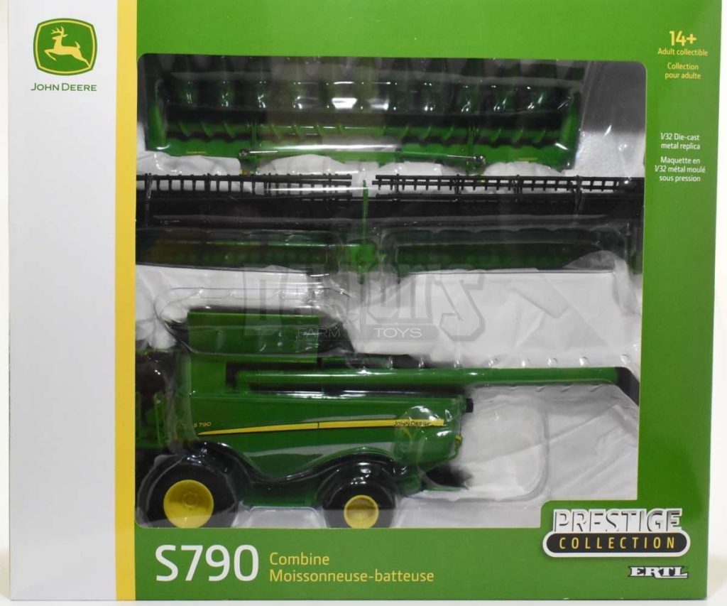 1/32 John Deere S790 Combine With Folding Corn Head & Draper Head ...