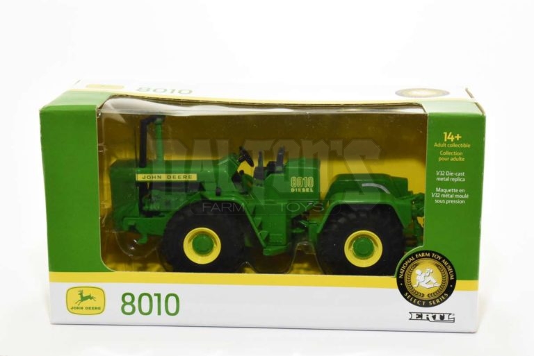 1/32 John Deere 8010 4Wd Tractor National Farm Toy Museum 2018 Select ...