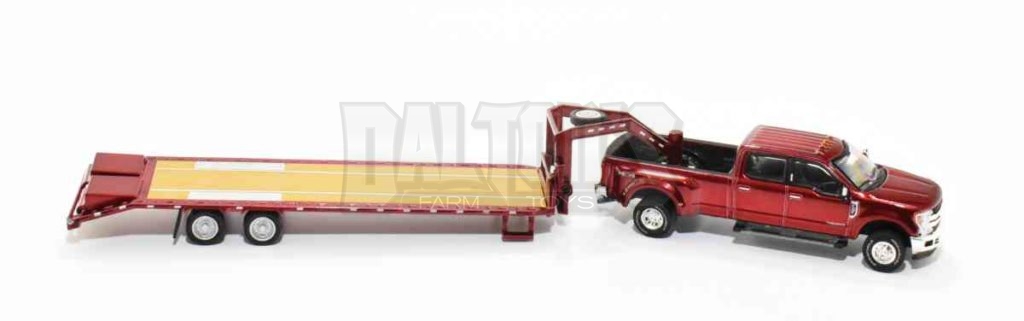 1/64 2018 Ford F-350 King Ranch Dually Pickup Truck, Ruby Red With ...