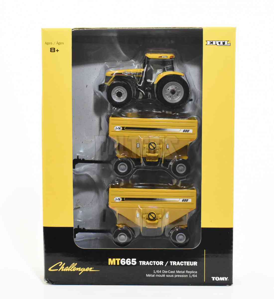 1/64 Challenger Mt665 Fwa Tractor With J & M 680 Wagons - Dalton's Farm ...