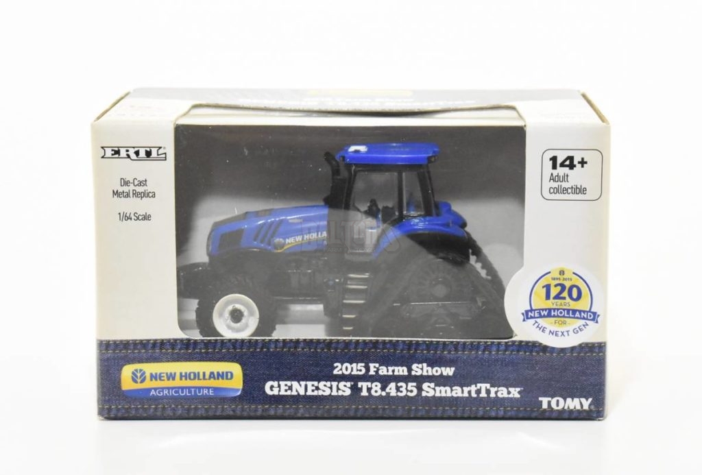 1/64 New Holland Genesis T8.435 Smarttrax Tractor, 2015 Farm Show - Dalton's Farm Toys