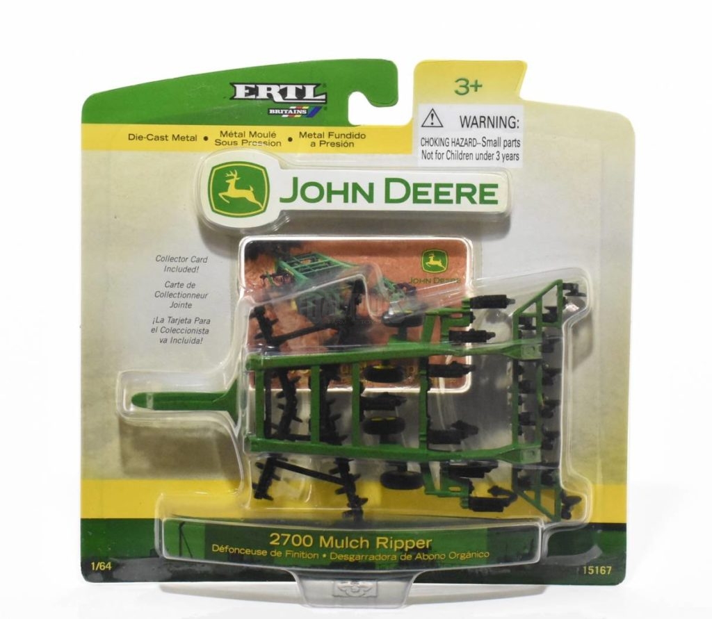 1/64 John Deere 2700 Mulch Ripper Muddy Version - Dalton's Farm Toys