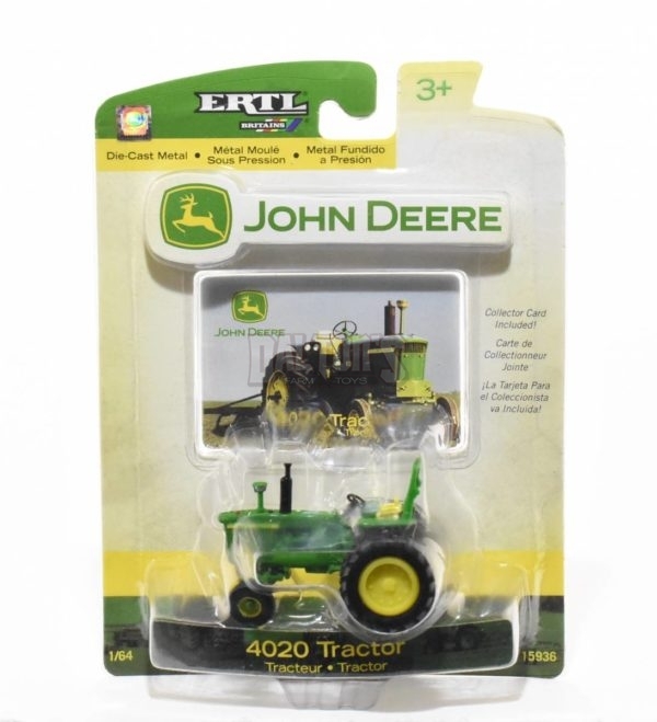 1/64 John Deere 4020 2Wd Tractor With Rops & Duals - Dalton's Farm Toys