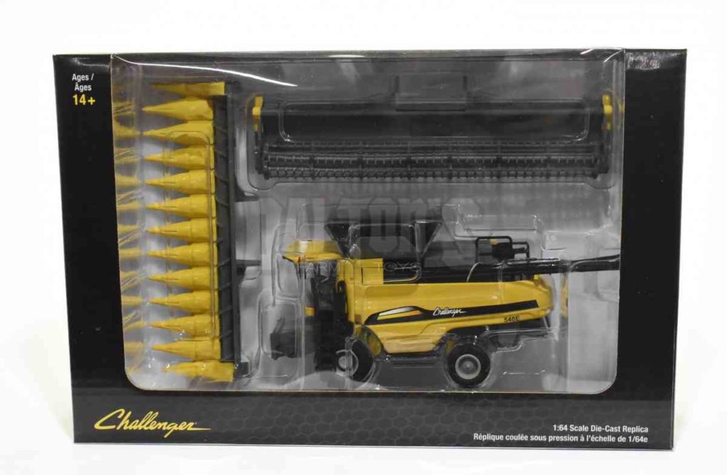 1/64 Challenger 540E Combine With Two Heads - Dalton's Farm Toys