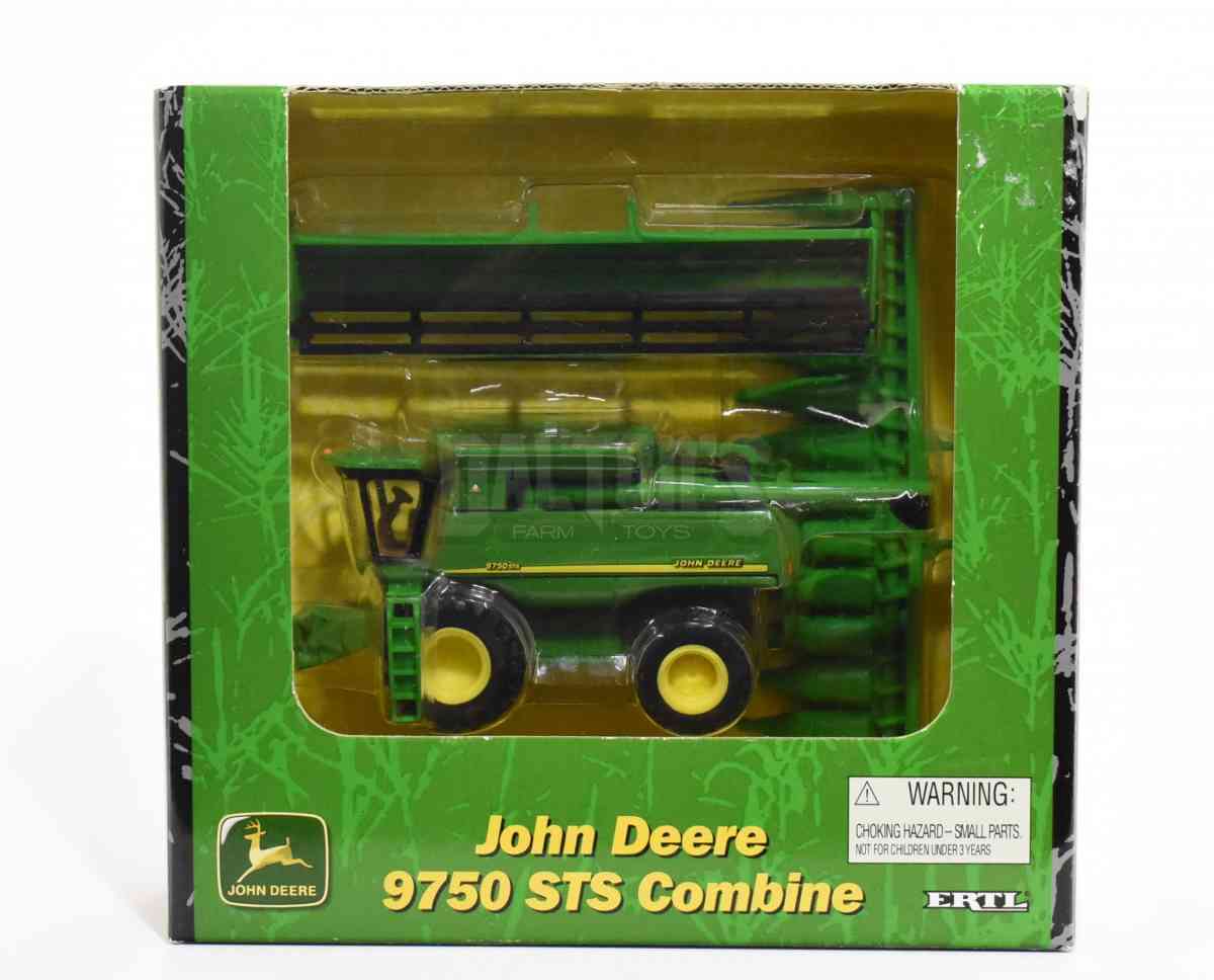 1/64 John Deere 9750 STS Combine With 12 Row Corn Head & Grain Head ...
