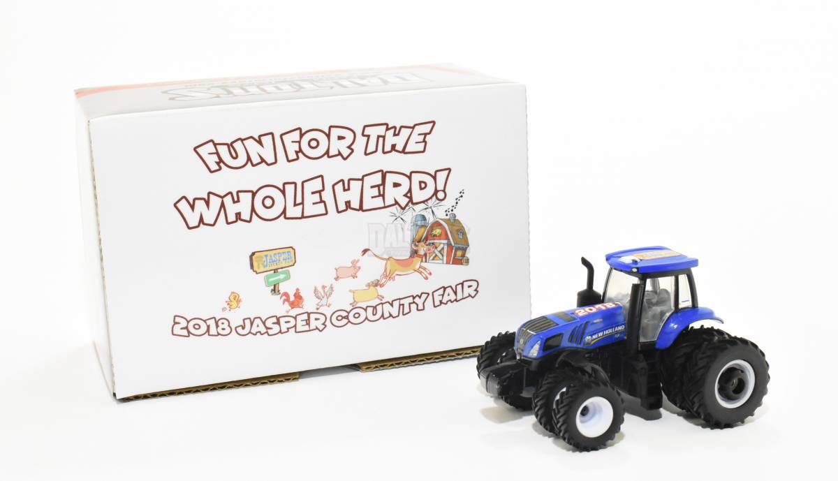 1/64 New Holland T8.435 Tractor, 2018 Jasper County Fair - Dalton's Farm Toys