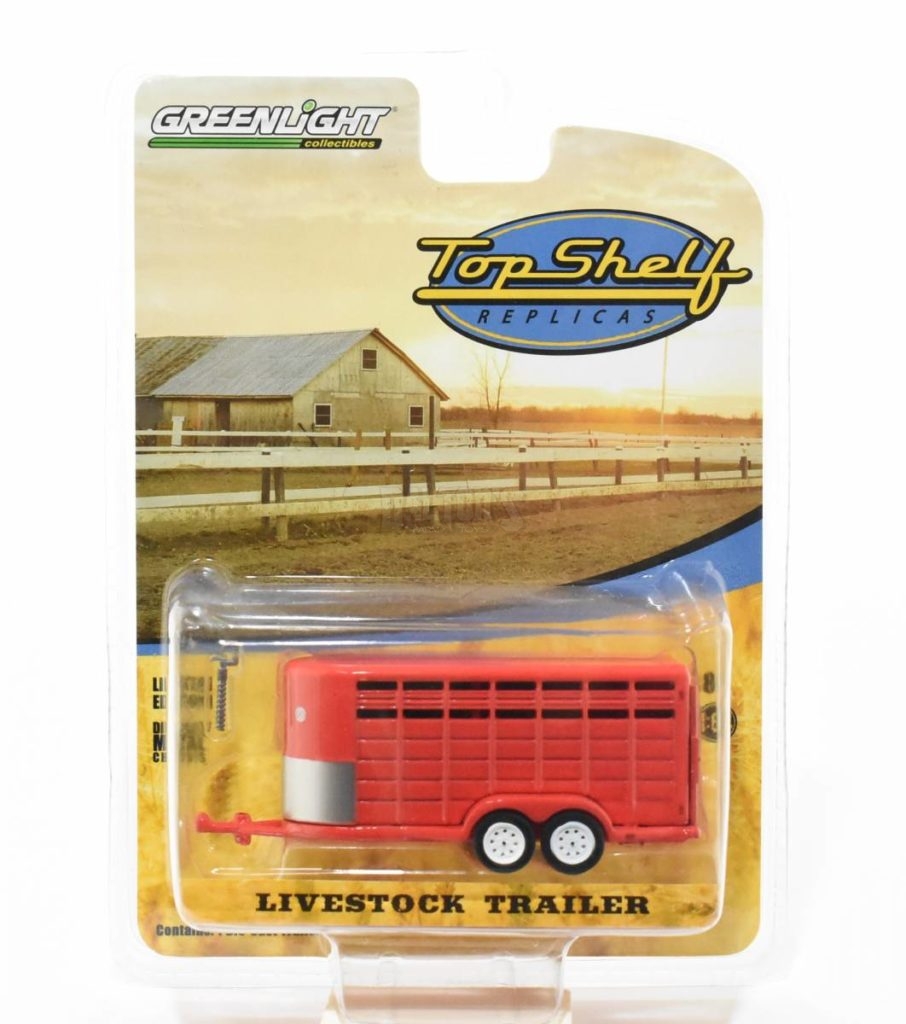 1/64 Livestock Trailer, Red - Dalton's Farm Toys