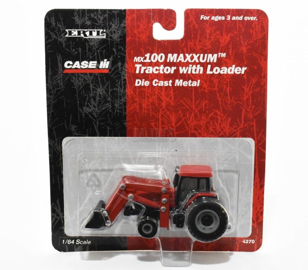 1/64 Case IH MX100 Maxxum 2WD Tractor With Loader - Dalton's Farm Toys