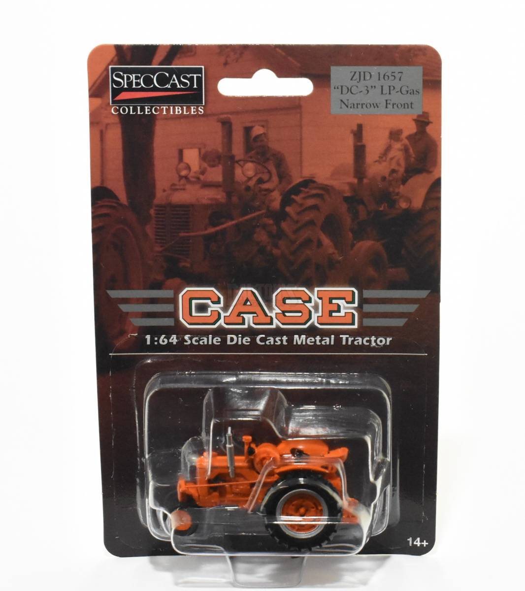 1/64 Case Dc-3 Lp-Gas Narrow Front Tractor - Dalton's Farm Toys