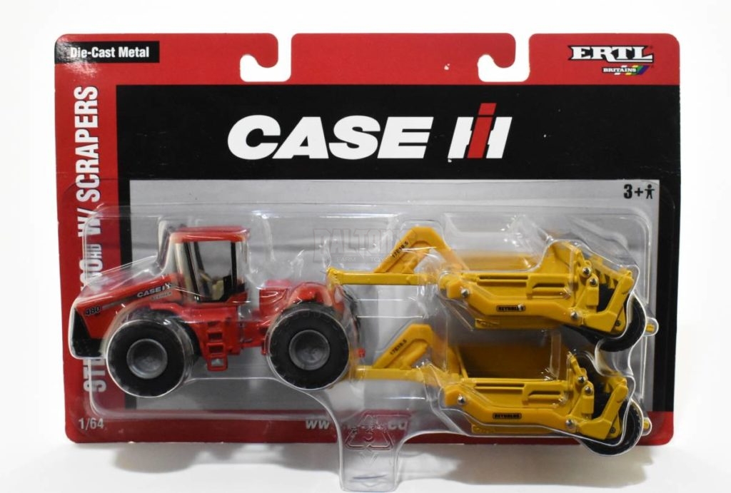 1/64 Case Ih Steiger 480 Hd 4Wd Tractor With Reynolds Pan Scrapers ...