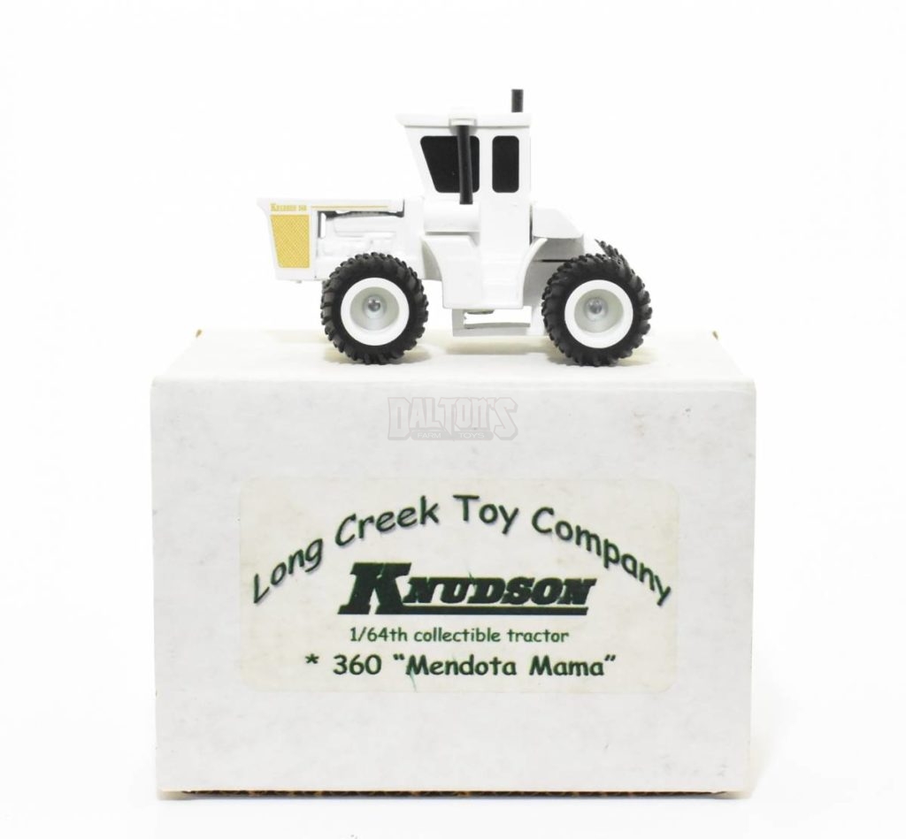 1/64 Knudson 360 4Wd Tractor, White Mendota Mama - Dalton's Farm Toys