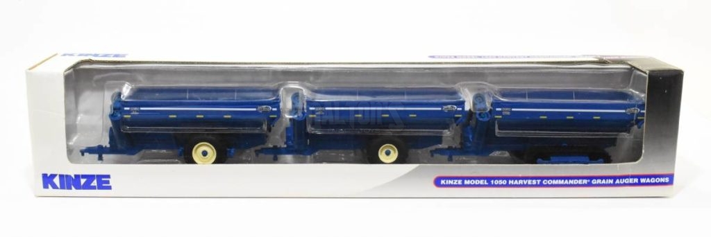 1/64 Kinze 1050 Auger Wagon Grain Cart 3 Piece Set, Tracks, Duals ...