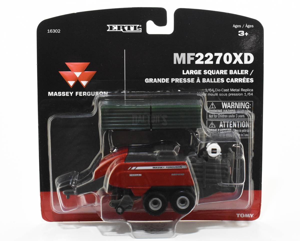1/64 Massey Ferguson MF2270XD Large Square Baler - Dalton's Farm Toys