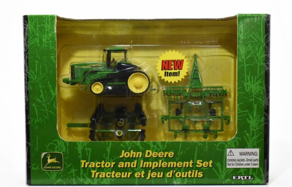 1/64 John Deere Tractor & Implement Set With 9320T Tractor, Wing Disc ...