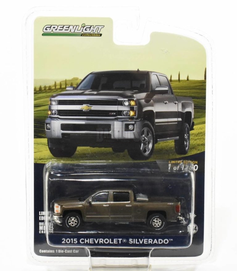 1/64 2015 Chevrolet Silverado 4 Door Pickup Truck with Toolbox Brown ...
