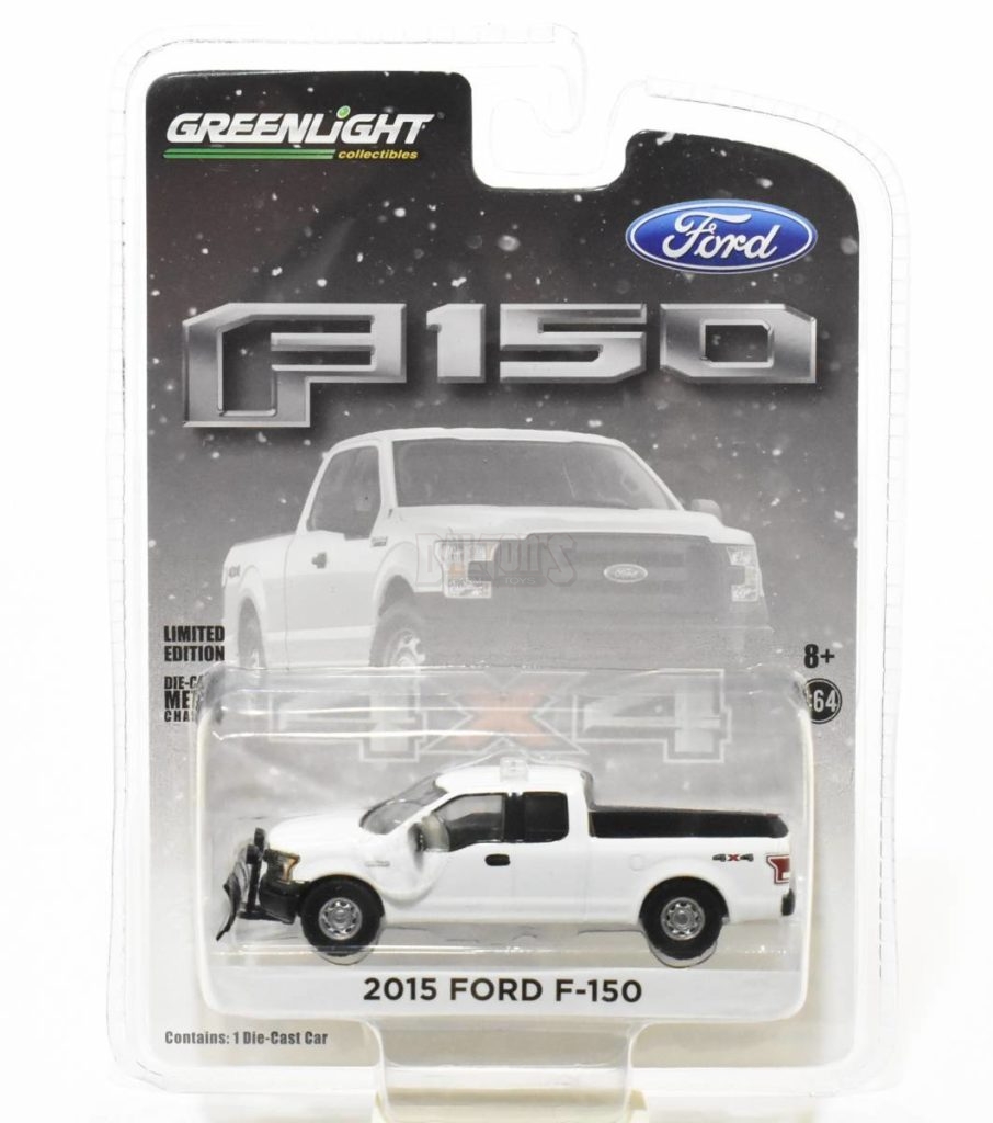 1/64 2015 Ford F-150 Extended Cab Pickup Truck with Blade White ...