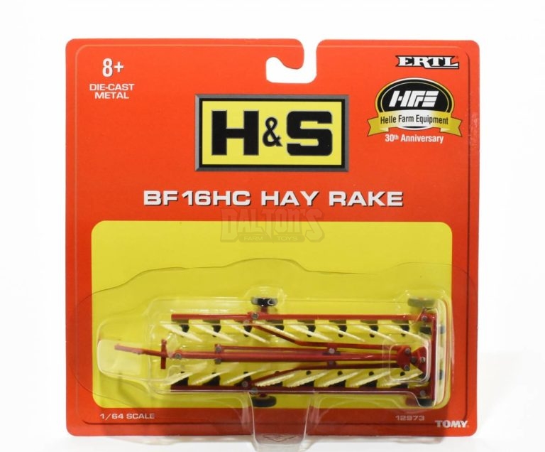 1/64 H & S BF 16HC Hay Rake - Dalton's Farm Toys