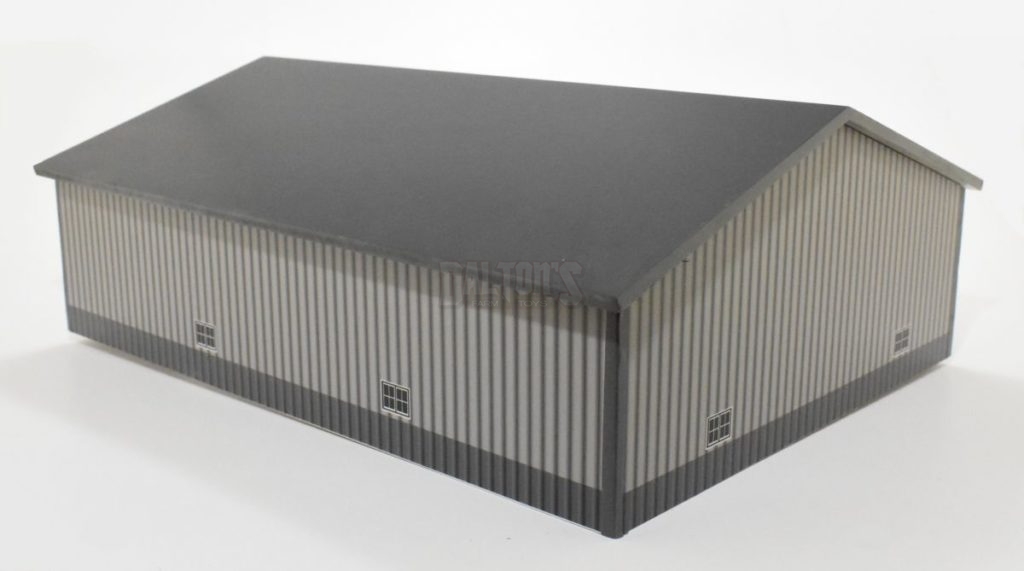 1/64 Grey 60 x 80 machine shed - Dalton's Farm Toys