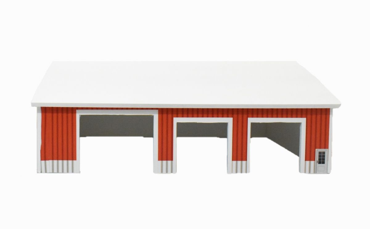 1/64 Red & White 3 Door Building With Office, 2 piece set - Dalton's ...