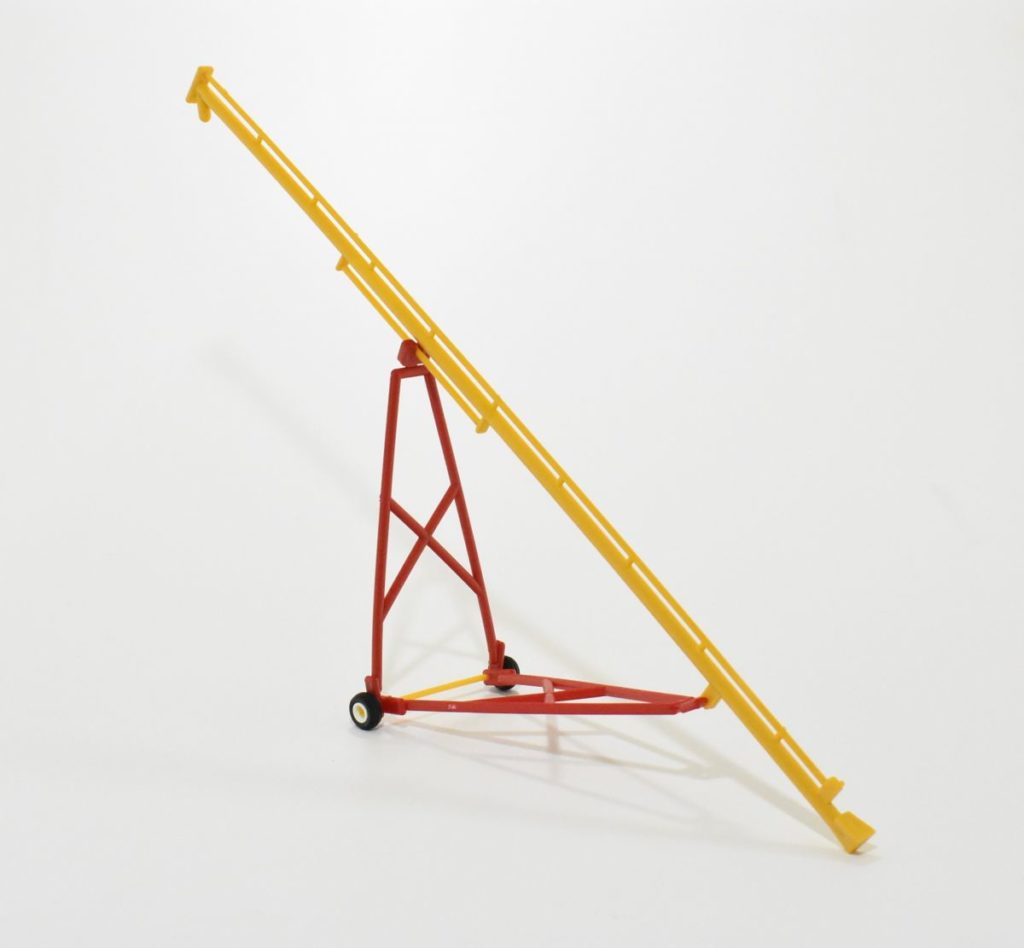 1/64 80' Grain Auger Red & Yellow - Dalton's Farm Toys