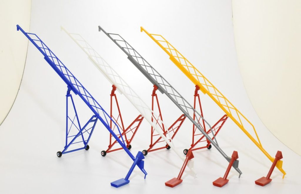 1/64 115' Grain Auger Yellow & Red - Dalton's Farm Toys