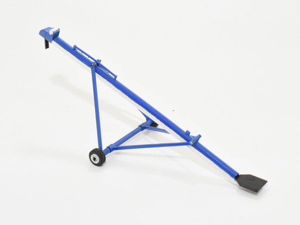 1/64 Belted Auger, Blue & White - Dalton's Farm Toys