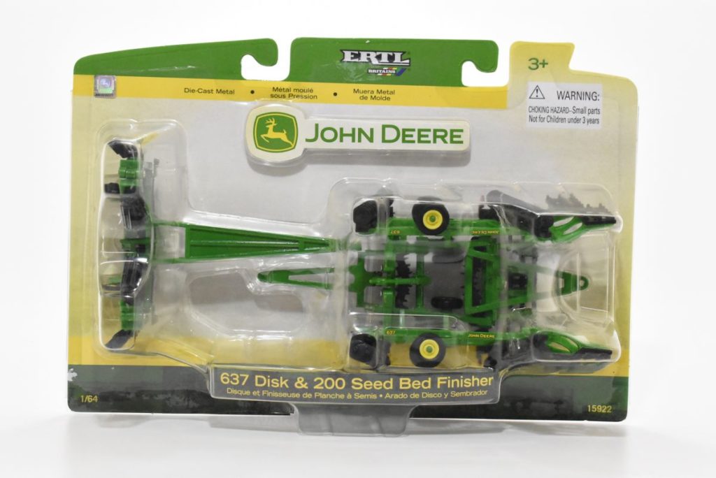 1/64 John Deere 637 Disk With 200 Seed Bed Finisher - Dalton's Farm Toys