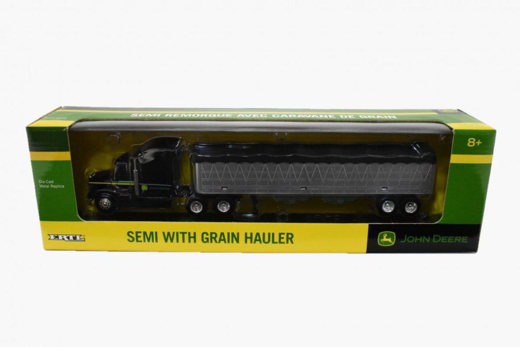 1/64 John Deere Semi W/ Grain Trailer - Dalton's Farm Toys