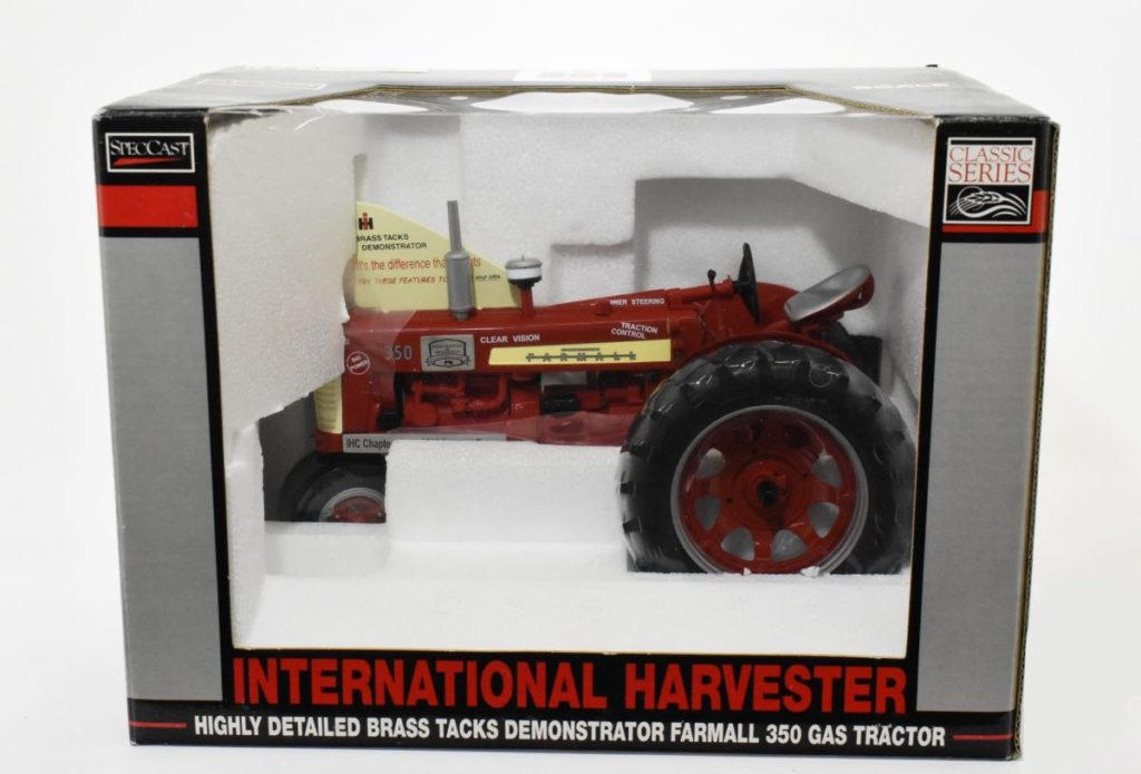 1/16 International Harvester Farmall 350 Gas Brass Tacks Demonstrator Tractor - Dalton's Farm Toys