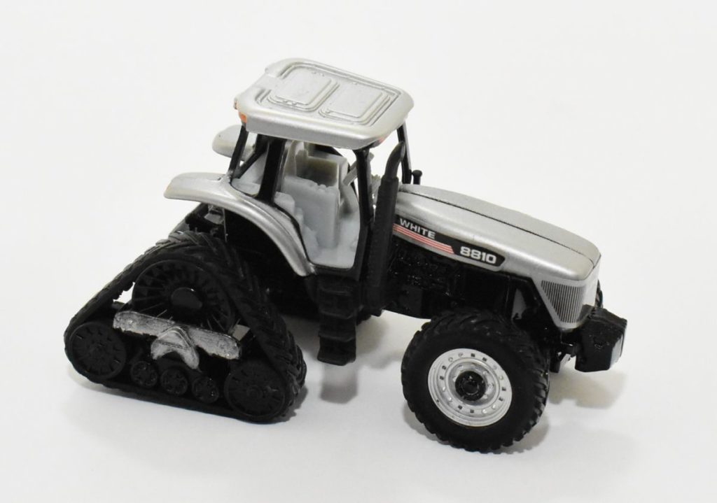 1/64 Custom Agco White 8810 Tractor With Tracks - Dalton's Farm Toys