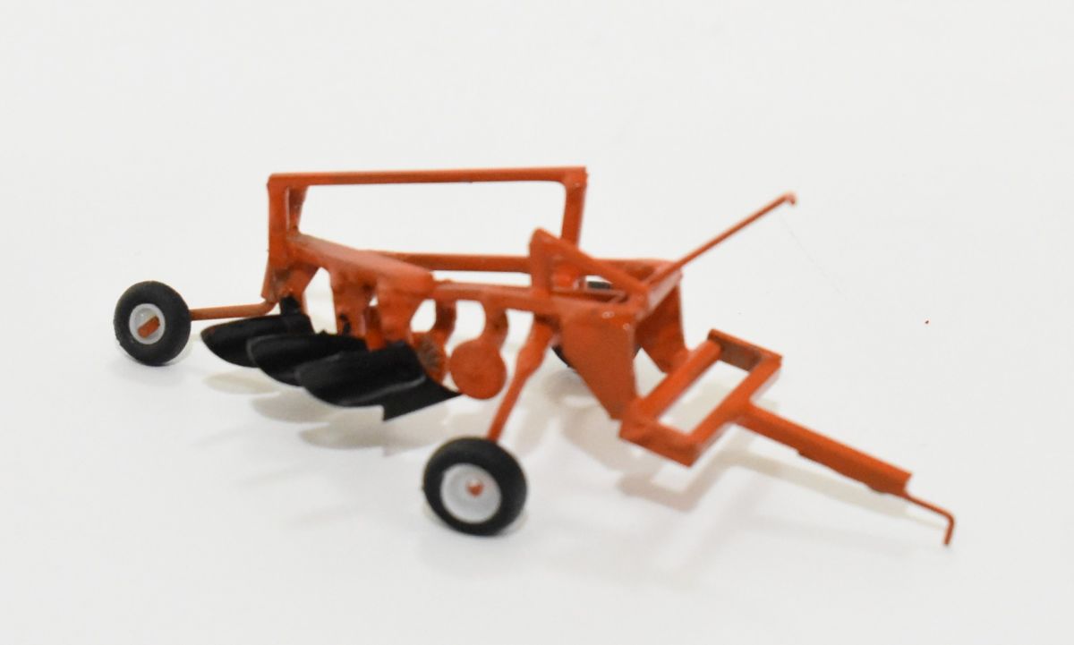 1/64 Scratch Built Allis Chalmers 3 Bottom Plow - Dalton's Farm Toys