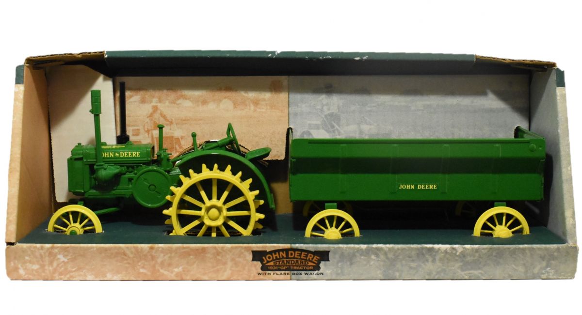 1/16 John Deere Standard 1931 GP Tractor & Flare Box Wagon With Steel ...
