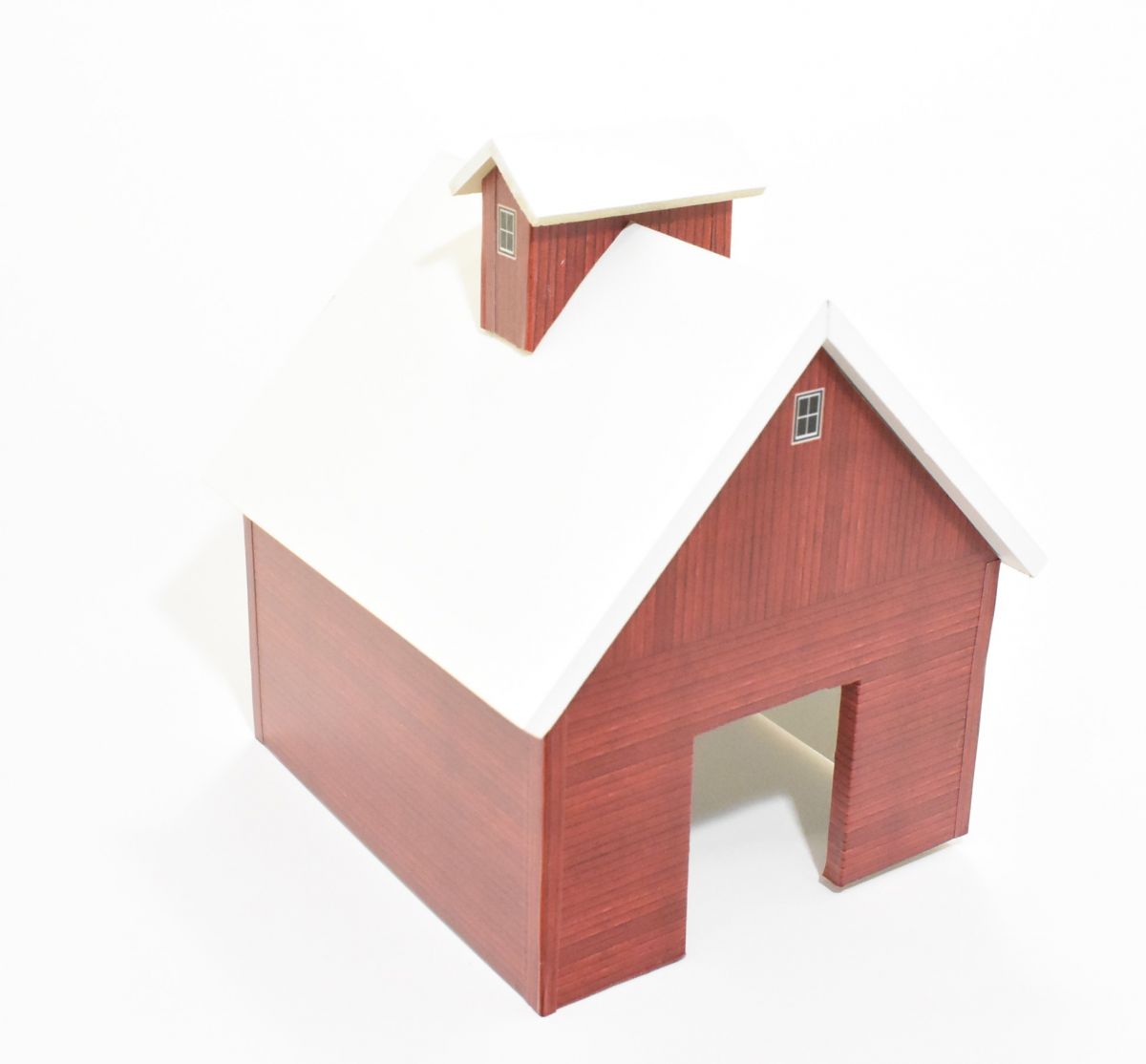 1/64 Red Drive Through Corn Crib - Dalton's Farm Toys