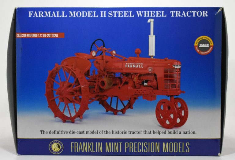 1/12 Farmall Model H Steel Wheel Tractor Franklin Mint Precision Model ...