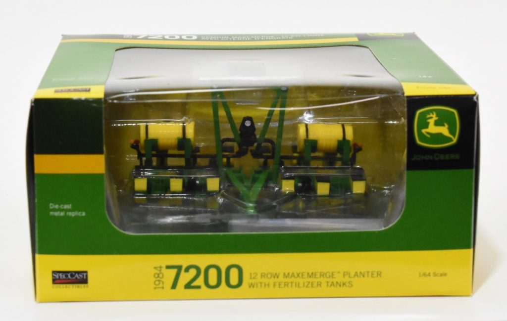 1/64 John Deere 1984 7200 12 Row Maxemerge Planter W/ Fertilizer Tanks - Dalton's Farm Toys