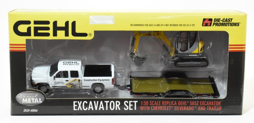 1/50 Gehl 503Z Excavator With Chevy Silverado And Trailer - Dalton's ...