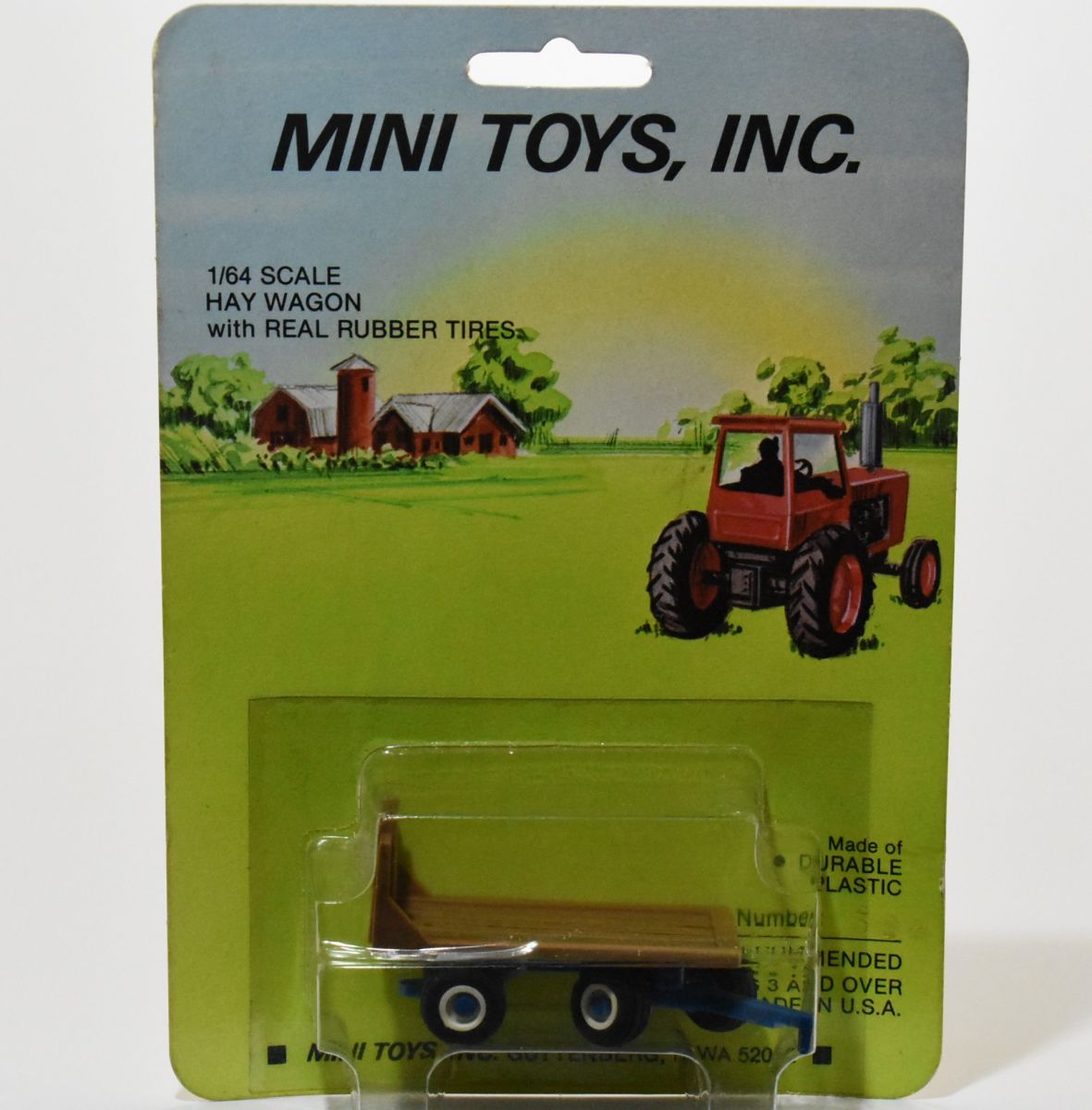 1/64 Hay Wagon Hay Rack Ford Blue - Dalton's Farm Toys