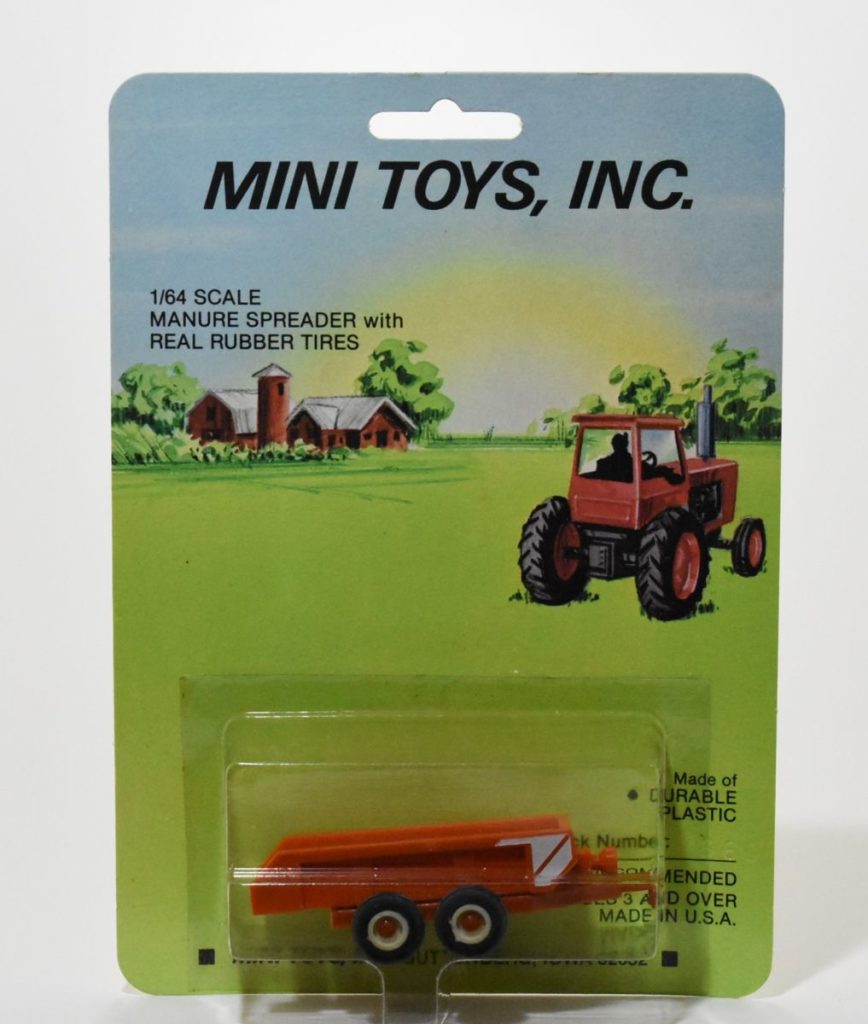 1/64 Allis Chalmers Orange Manure Spreader - Dalton's Farm Toys