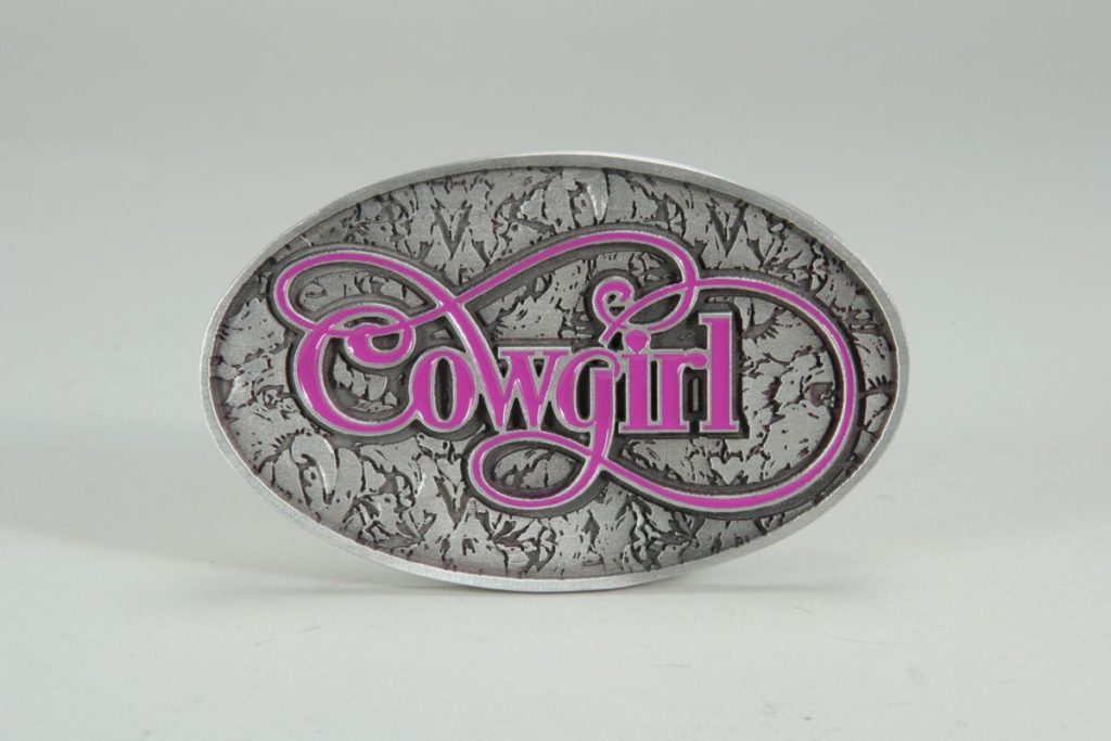 Cowgirl Pink Belt Buckle - Dalton's Farm Toys