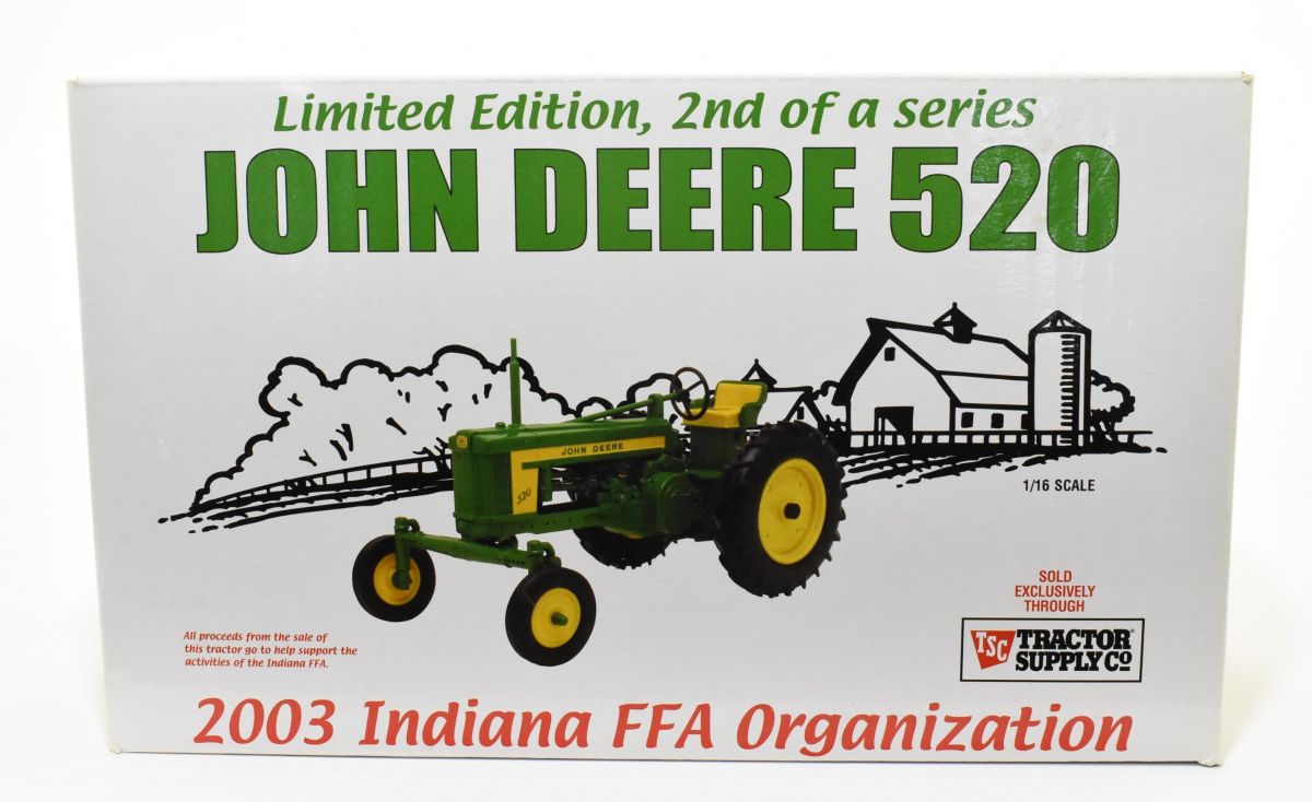 1/16 John Deere 520 Tractor 2003 Indiana FFA Edition - Dalton's Farm Toys