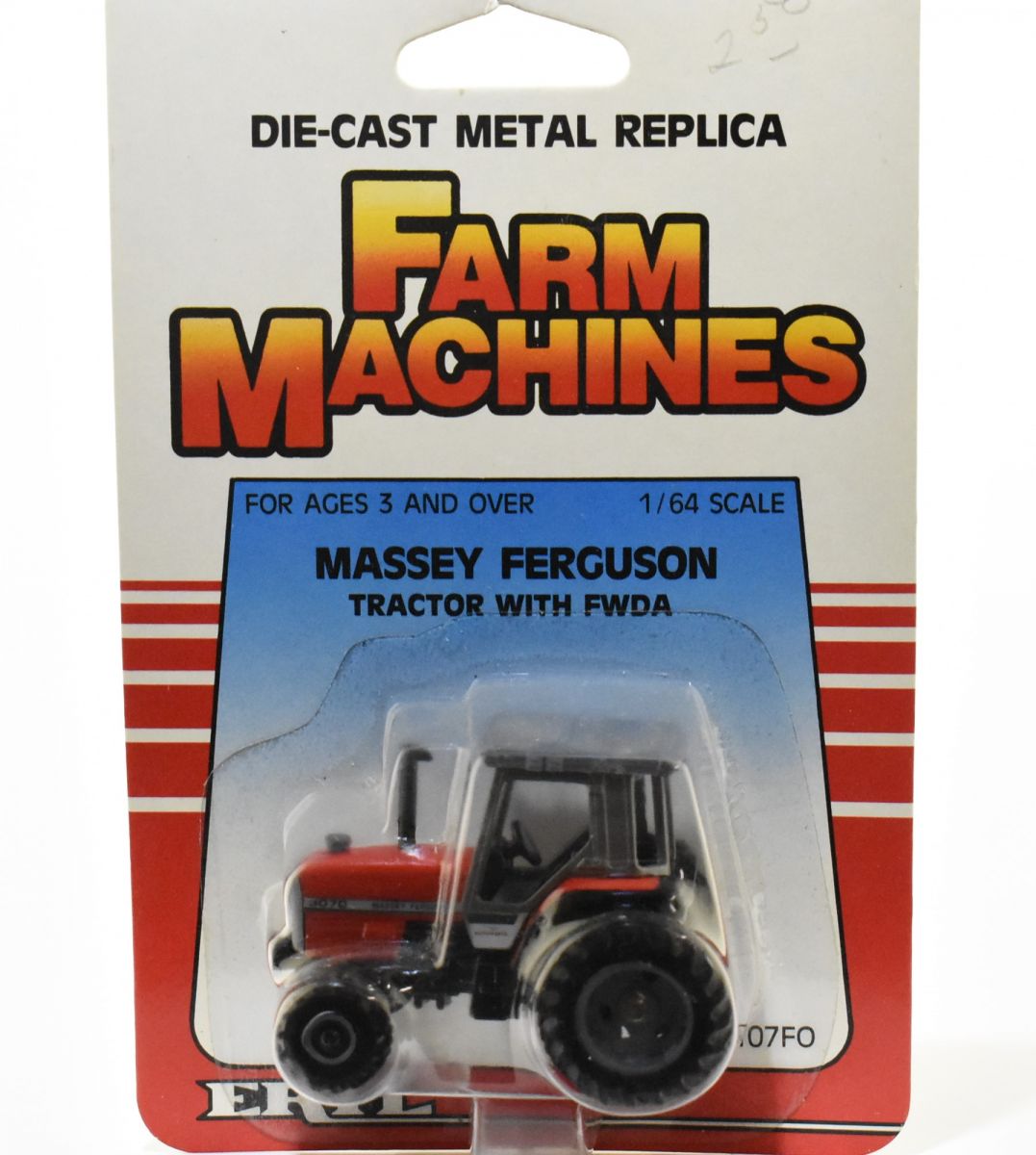 1/64 Massey Ferguson 3070 Tractor With Front Wheel Assist & Slotted Rims - Dalton's Farm Toys