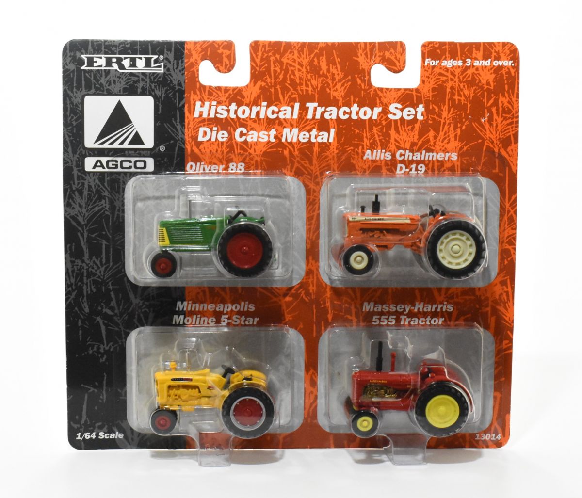 1/64 Agco Historical Tractor Set #4 Oliver 88, Minneapolis Moline 5 ...