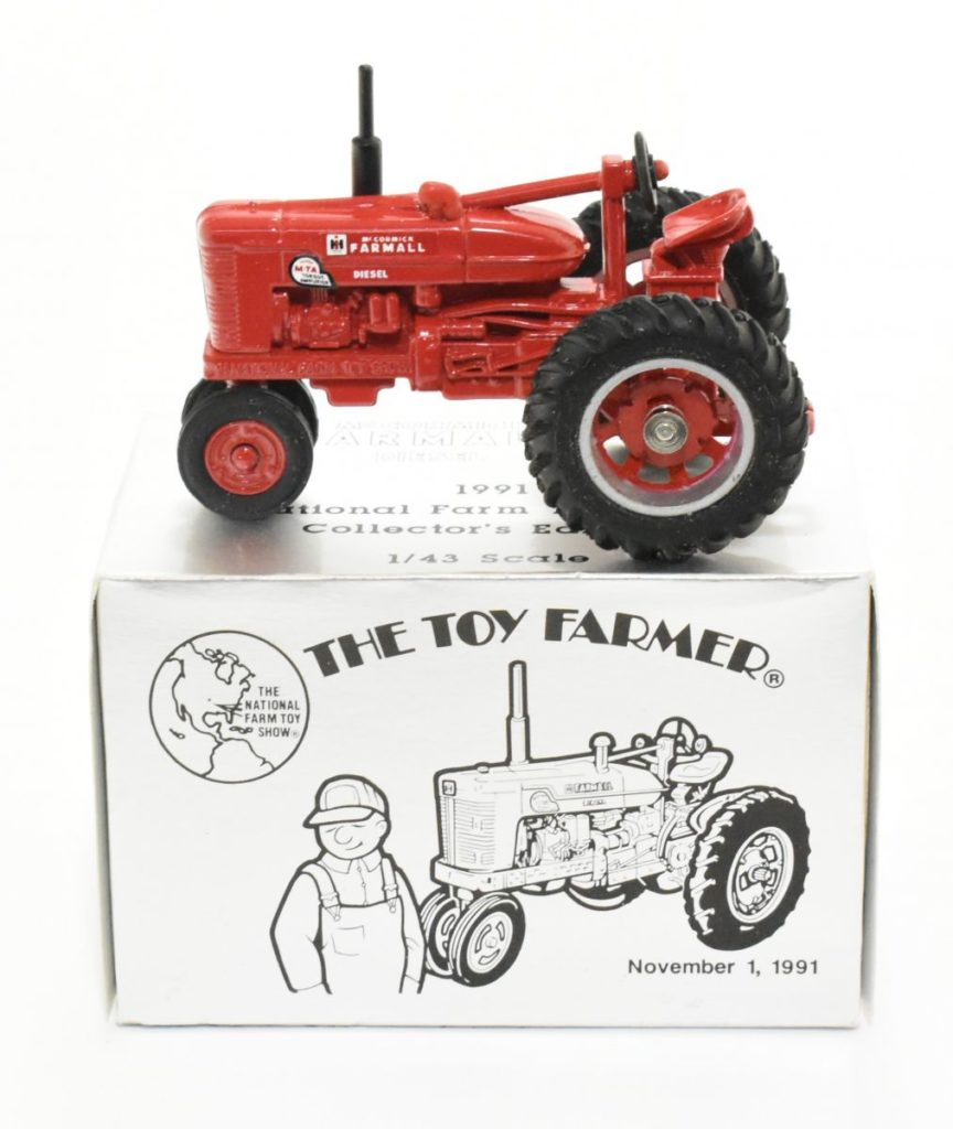 1/43 IH Farmall Super M-TA Tractor, 1991 National Farm Toy Show ...