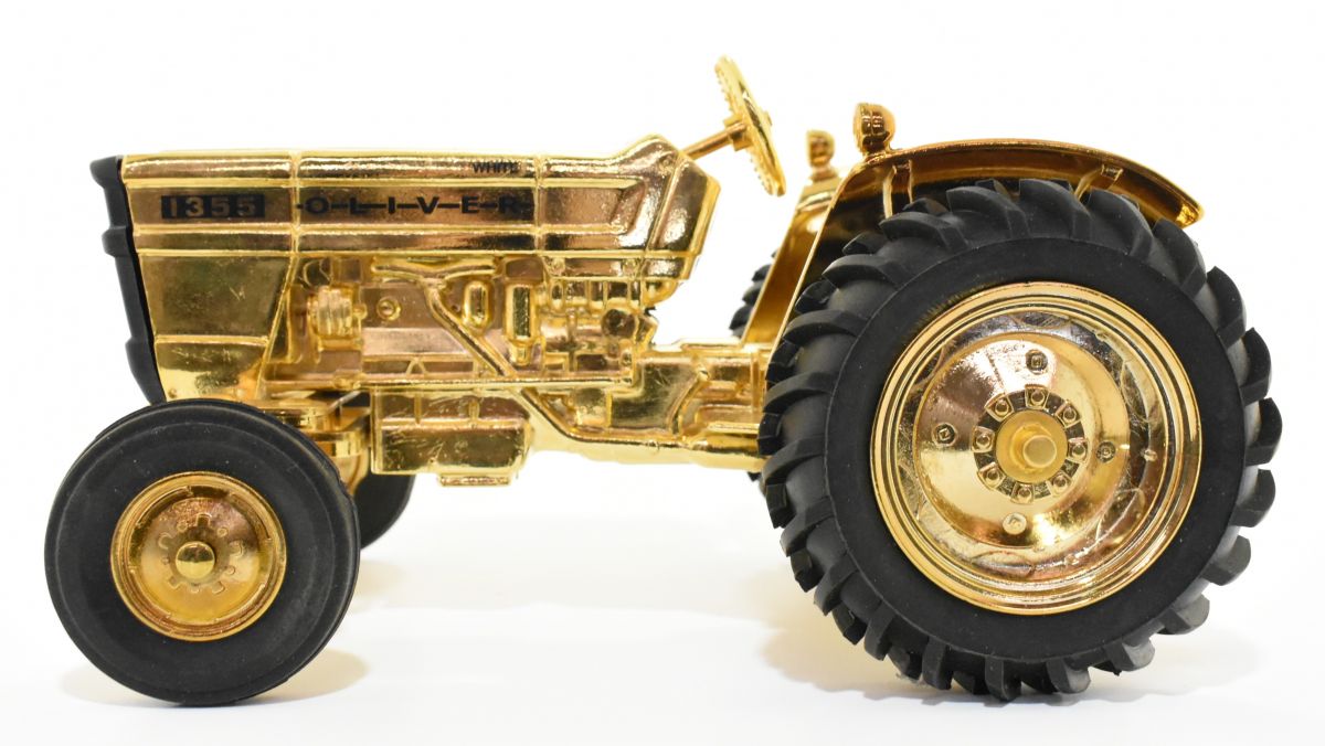 1/16 Oliver 1355 Tractor, Gold Plated Employee Edition - Dalton's Farm Toys