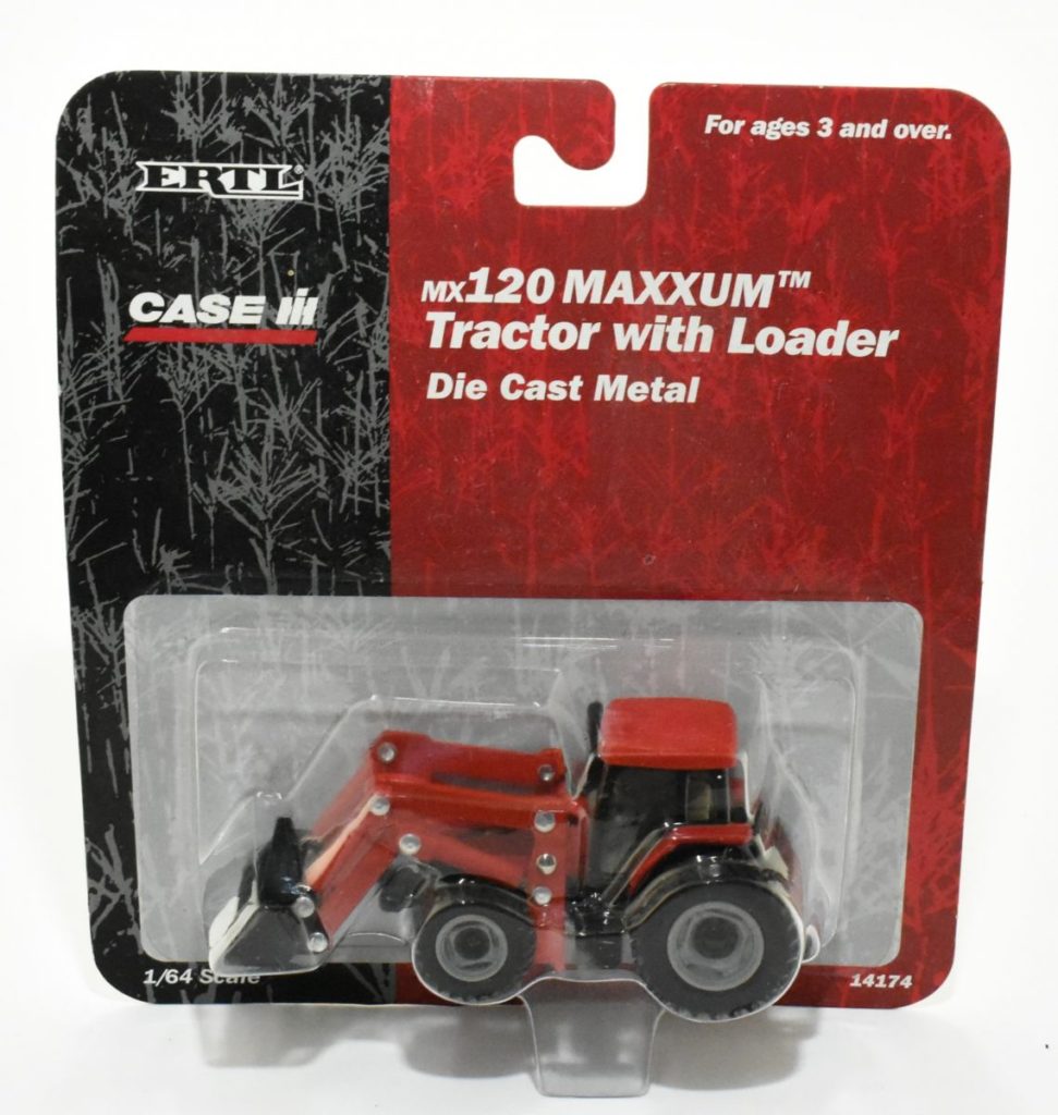 1/64 Case IH MX120 Maxxum Tractor W/ Loader - Dalton's Farm Toys
