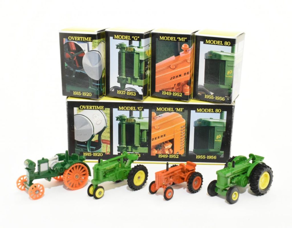 1/64 John Deere Farm Country Historical Tractor Set In Box Overtime ...
