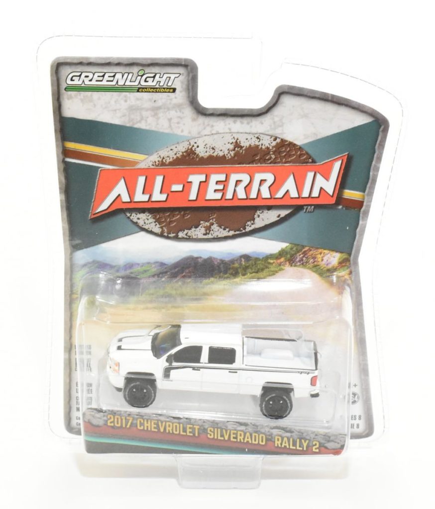 1/64 2017 Chevrolet Silverado White Rally 2 All Terrain Pickup Truck ...