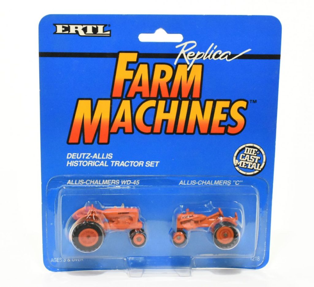 1/64 Allis Chalmers 2 Piece Tractor Set With WD-45 & C Narrow Front ...
