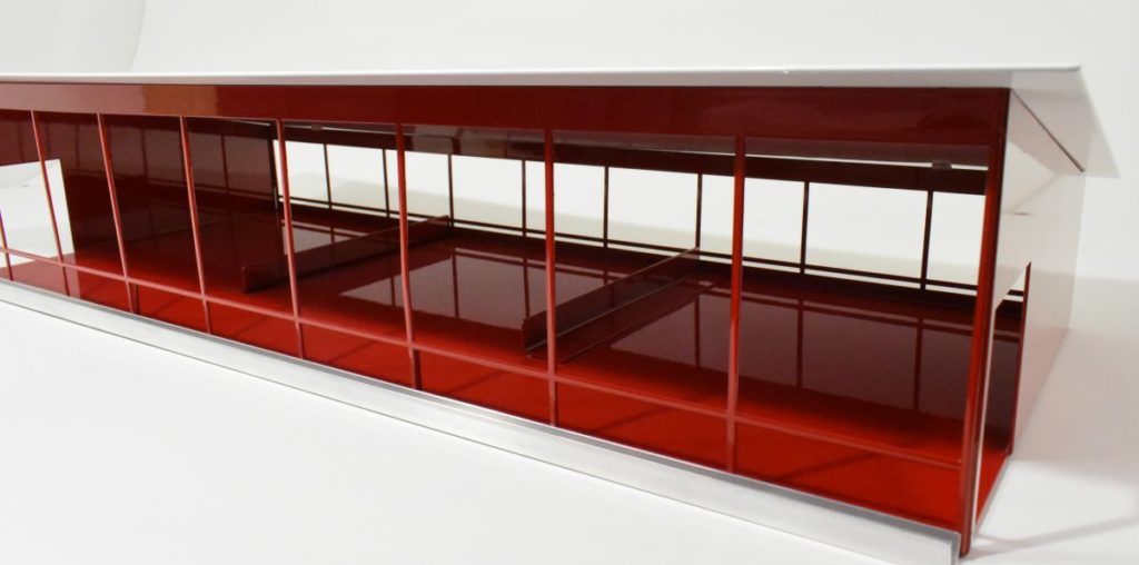 1/64 Monoslope Cattle Barn 60' by 144' Red - Dalton's Farm Toys